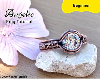 Wire Wrap Tutorial, Wire Wrapping Tutorial, Pattern by Wirearttutorials: Black&white Ring, DIY ...
