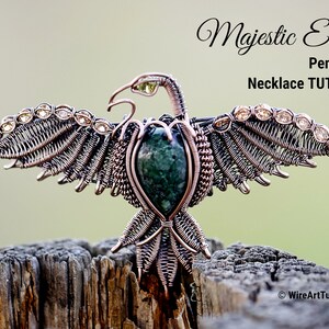 Wirearttutorials Eagle Pendant Tutorial, Animal Jewelry Making, DIY ...