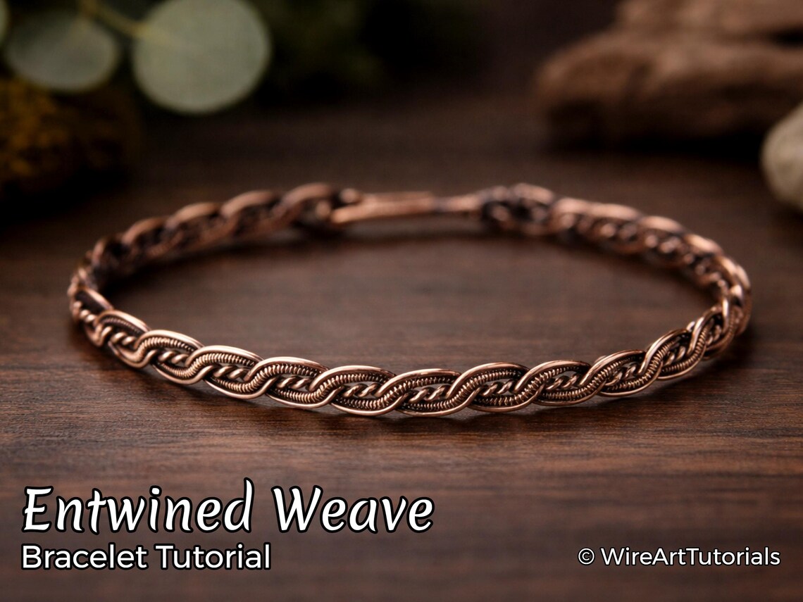Wirearttutorials Entwined Weave Bracelet Wire Wrap Tutorial, Patter ...