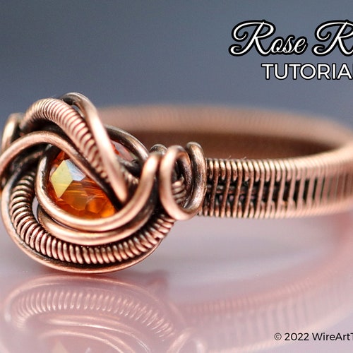 Double Stone Woven Ring Wire Jewelry Tutorial PDF File - Etsy