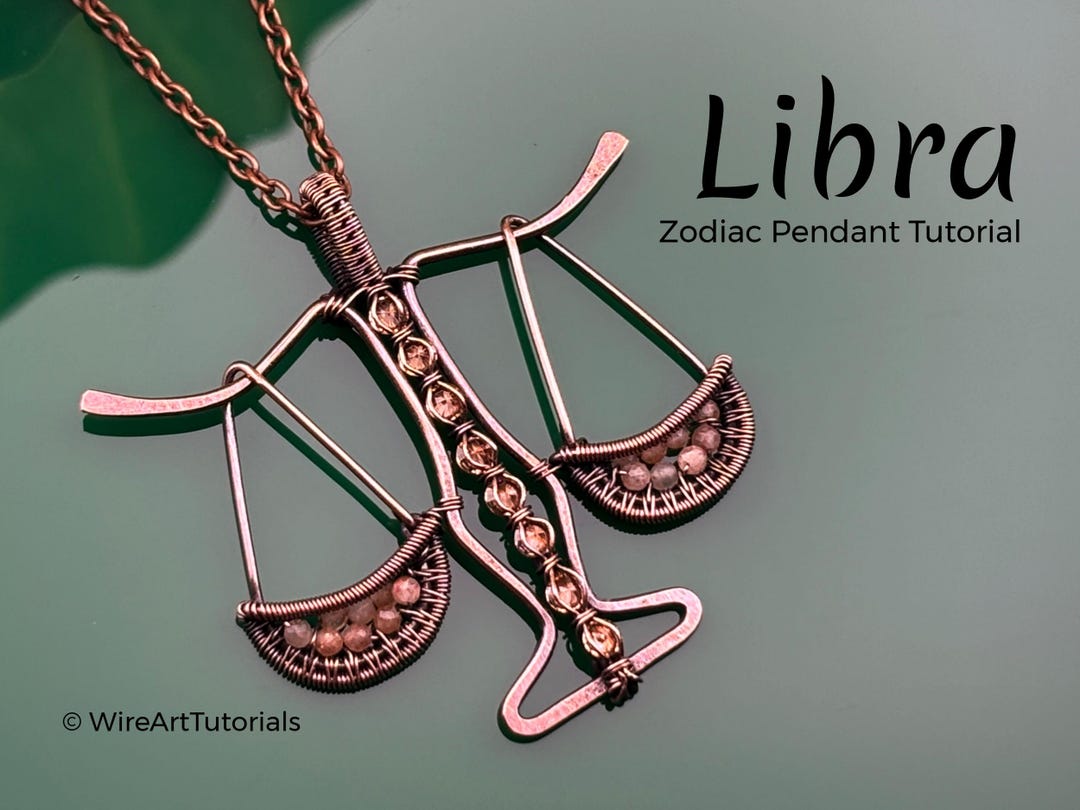Wirearttutorials Libra Pendant Wire Wrap Tutorial, Weaving Pattern, DIY ...