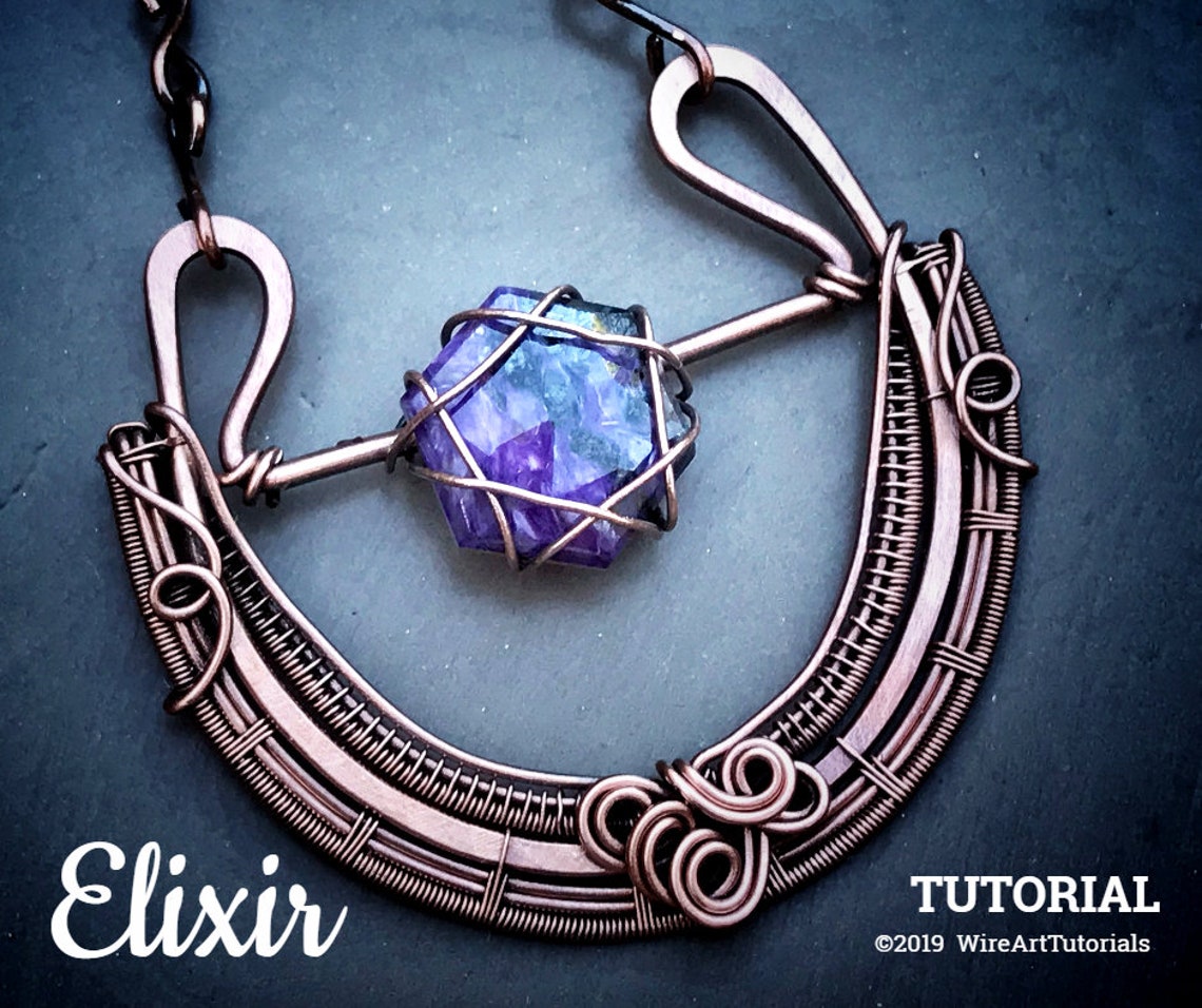 Wire Wrap Tutorialwire Wrapping Pattern Wirearttutorials - Etsy