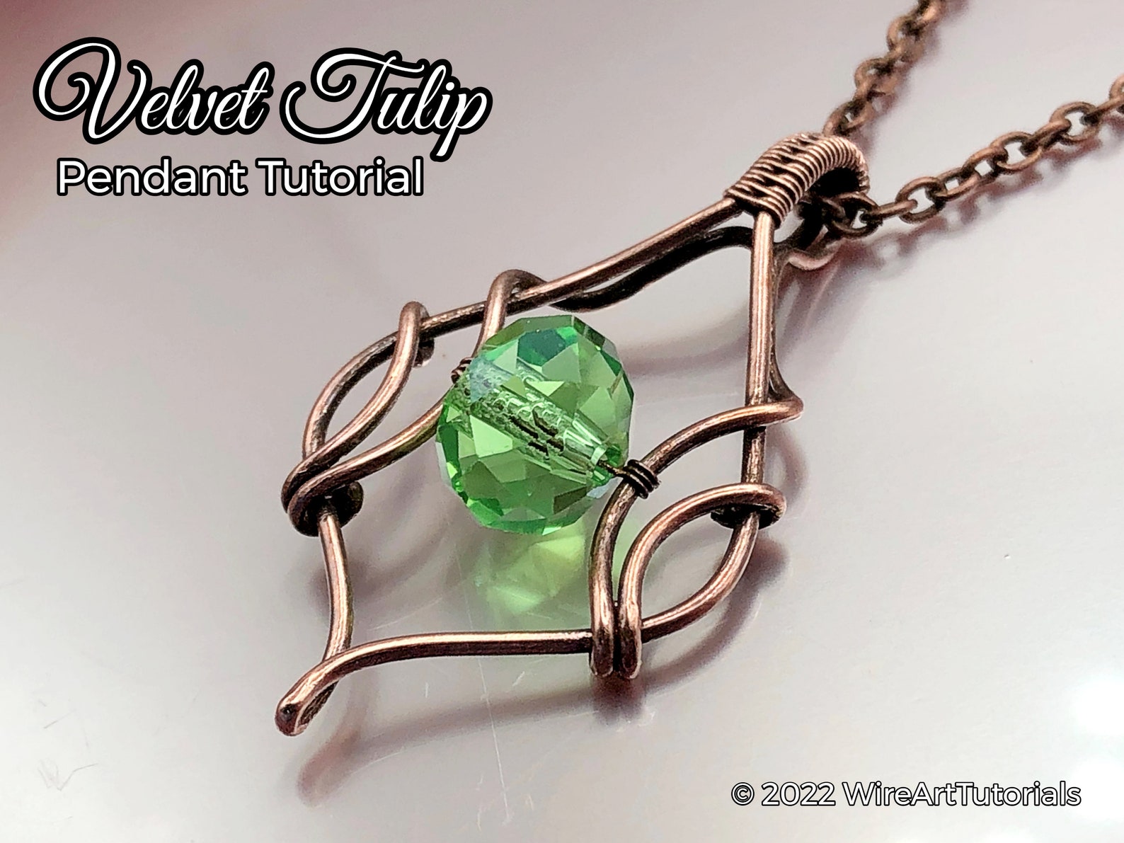 Wirearttutorials Velvet Tulip Pendant Wire Wrap Tutorial, Weaving ...