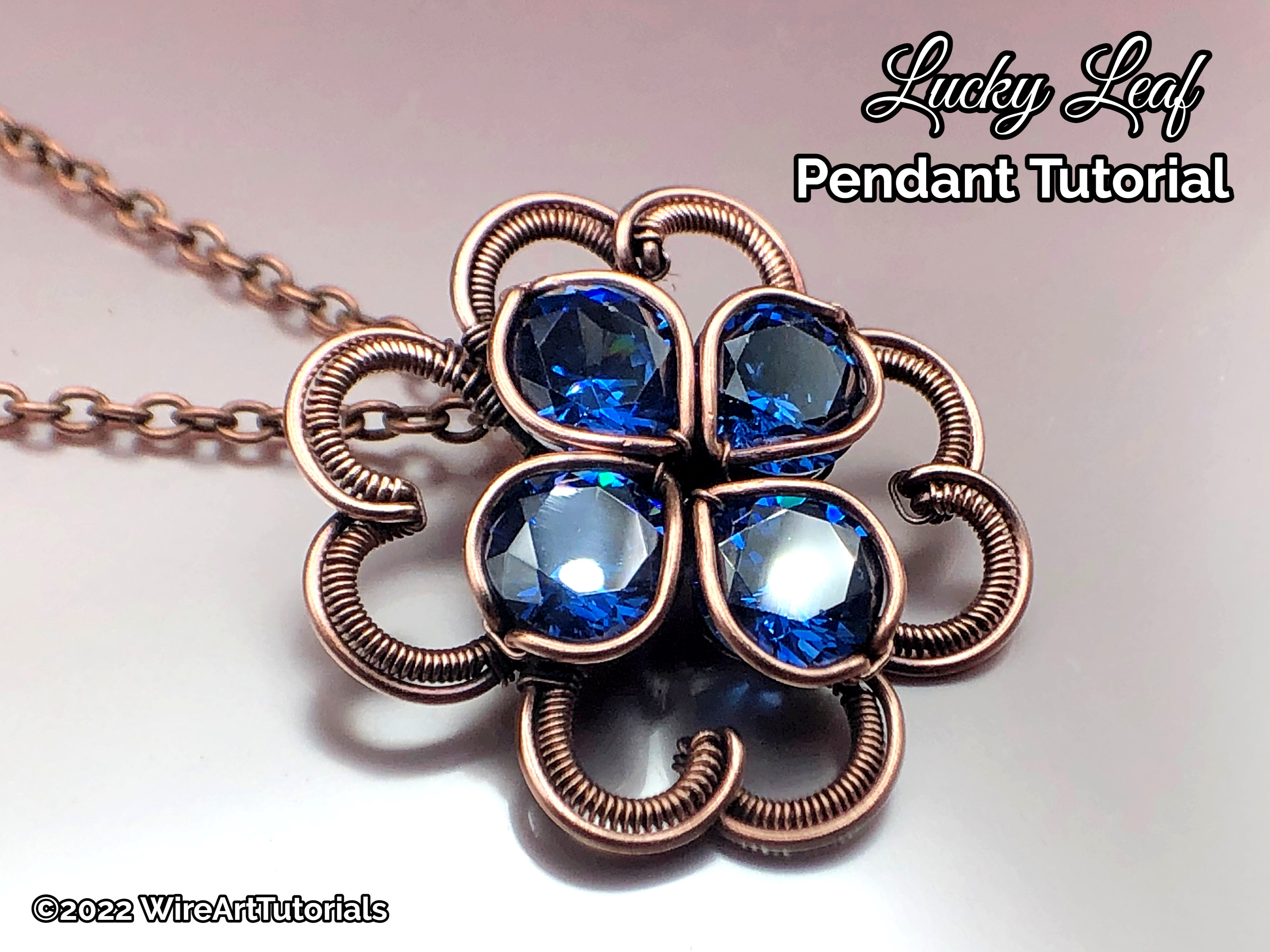 Wirearttutorials Lucky Leaf Pendant Wire Wrap Tutorial,wire Wrapping ...