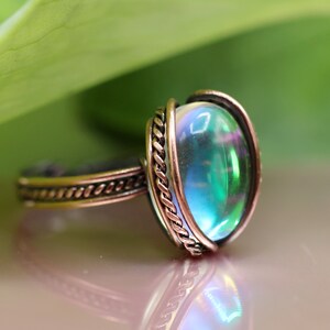 TUTORIAL Treasure Trove Ring, Wire Wrapped Woven Jewelry, Cabochon Setting, DIY Jewellery Making ...