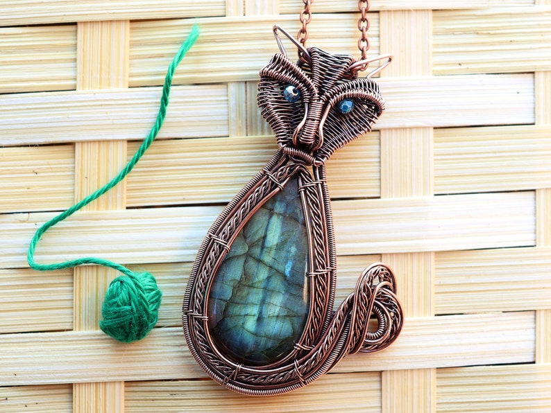 Wire Wrap Tutorialwire Wrapping Pattern Wirearttutorials Cat - Etsy