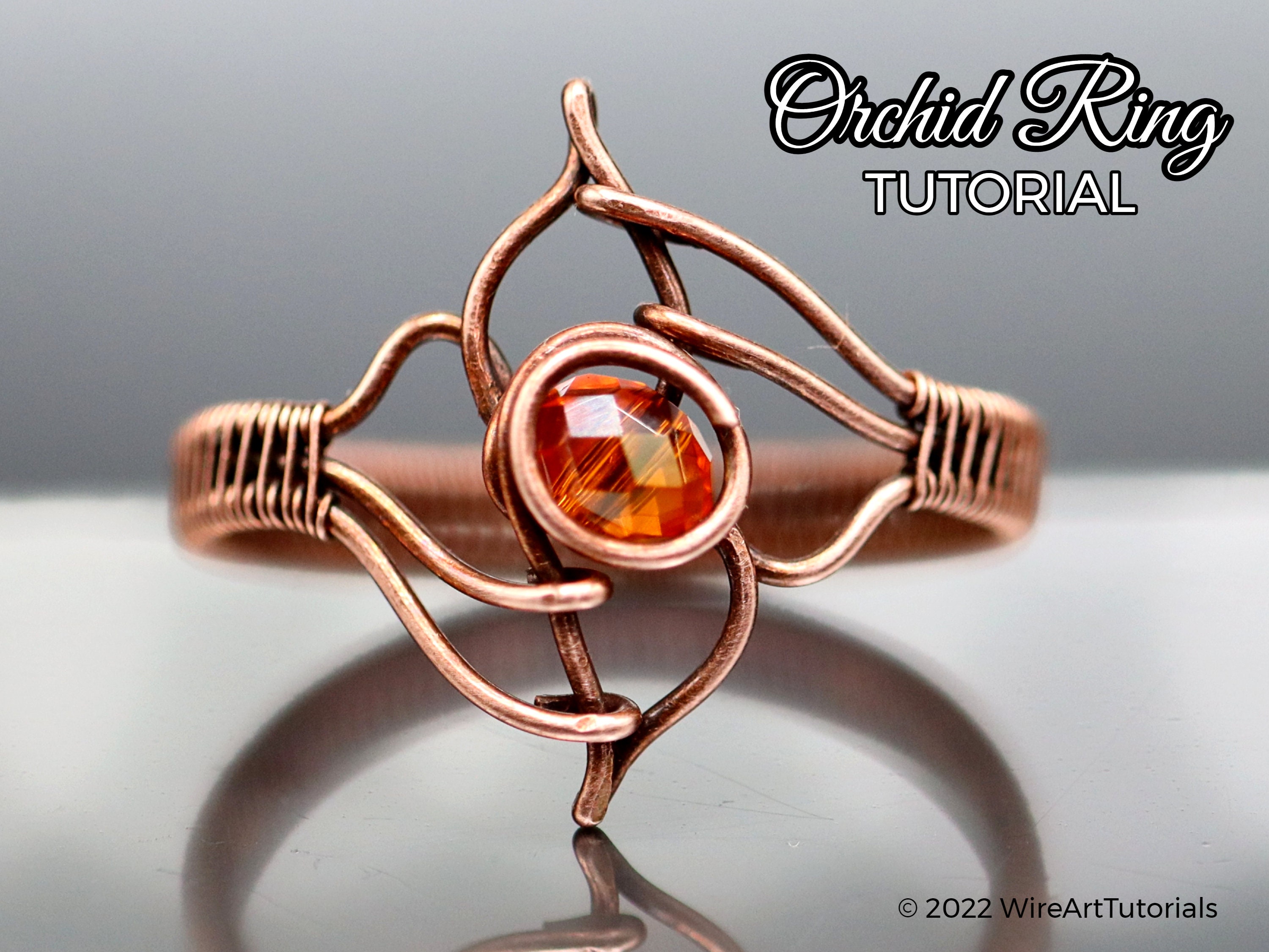 TUTORIAL Orchid Ring PDF Patternwire Wrap Weave | Etsy