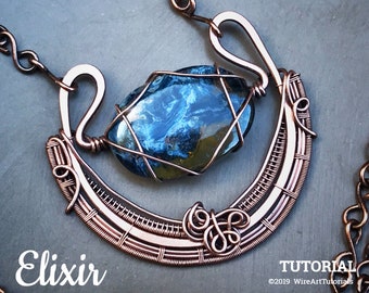 Wire Wrap Tutorialwire Wrapping Pattern Wirearttutorials | Etsy