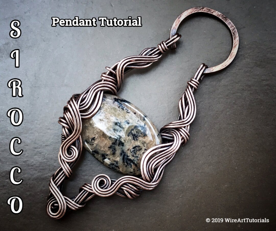 Wire Wrap Tutorial,wire Wrapping Pattern by Wirearttutorials Sirocco Pendant,diy Jewelry,jewelry ...