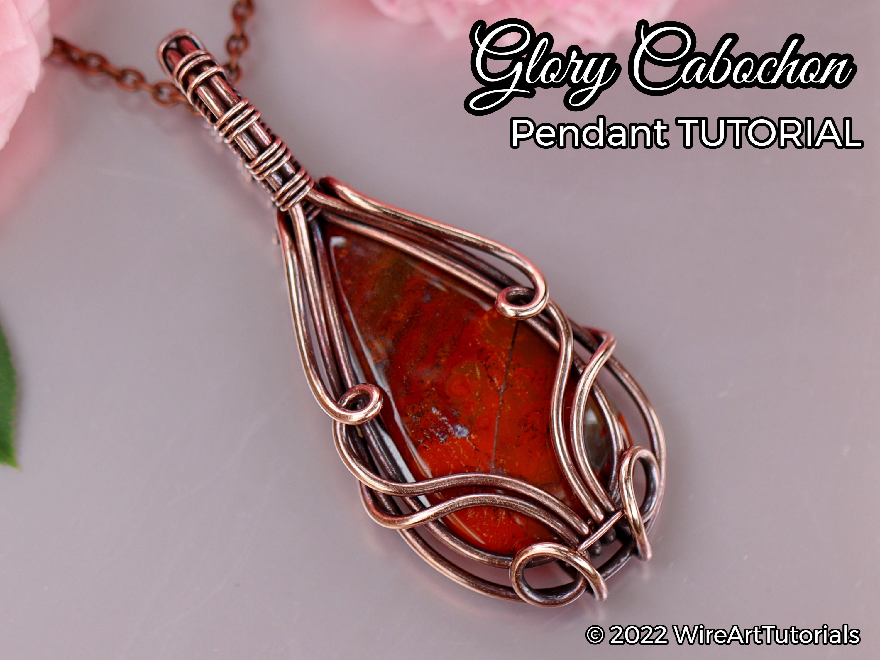 Wirearttutorials Glory Cabochon Pendant Tutorial Wire Wrap - Etsy