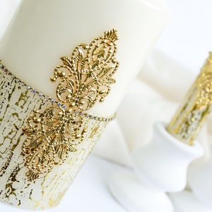 Gold Unity Candle Set Wedding Unity Candle Set Wedding Unity - Etsy