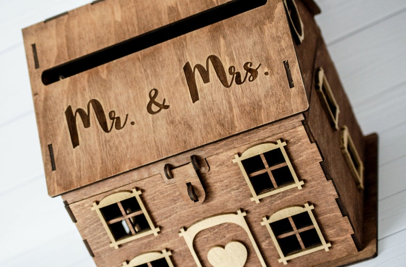 Wedding Post Box Engraved Wedding Card Box House Card Box - Etsy