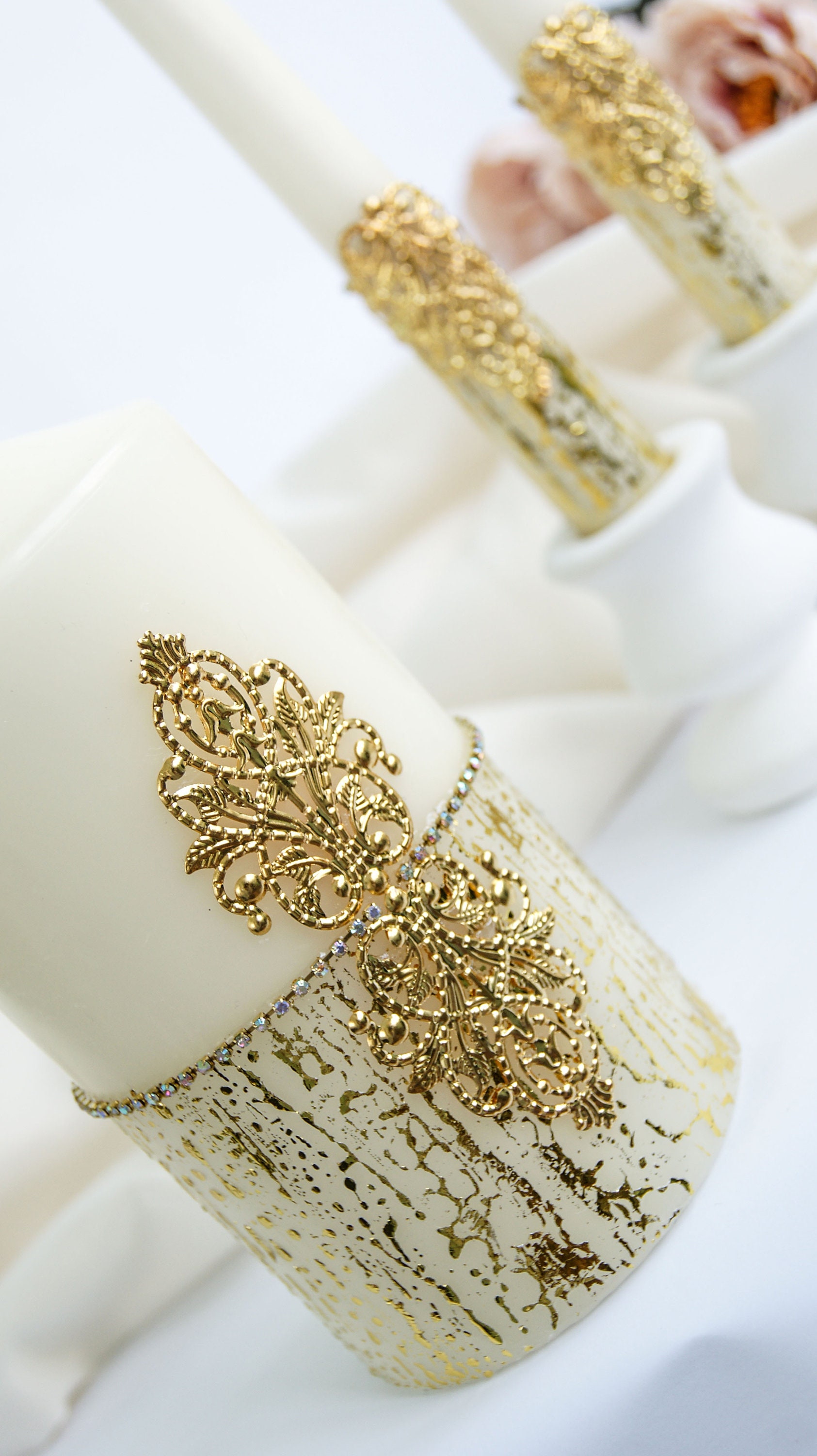 Gold Unity Candle Set Wedding Unity Candle Set Wedding Unity | Etsy