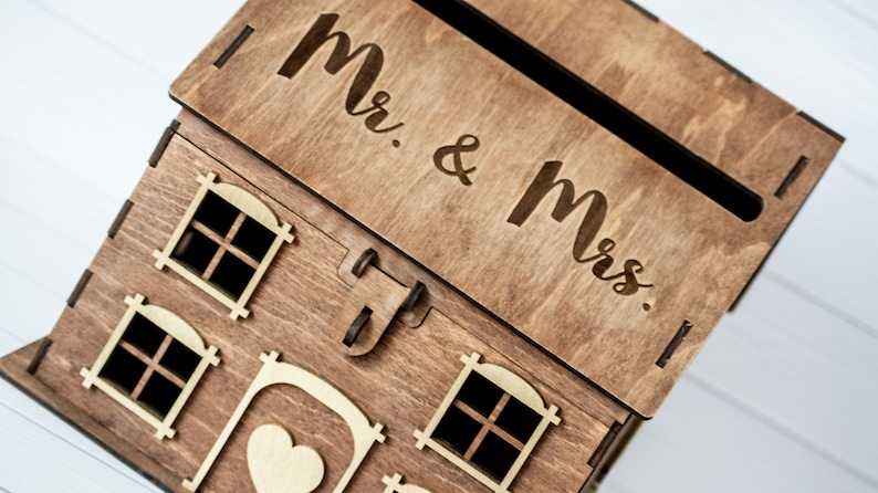 Wedding Post Box Engraved Wedding Card Box House Card Box - Etsy