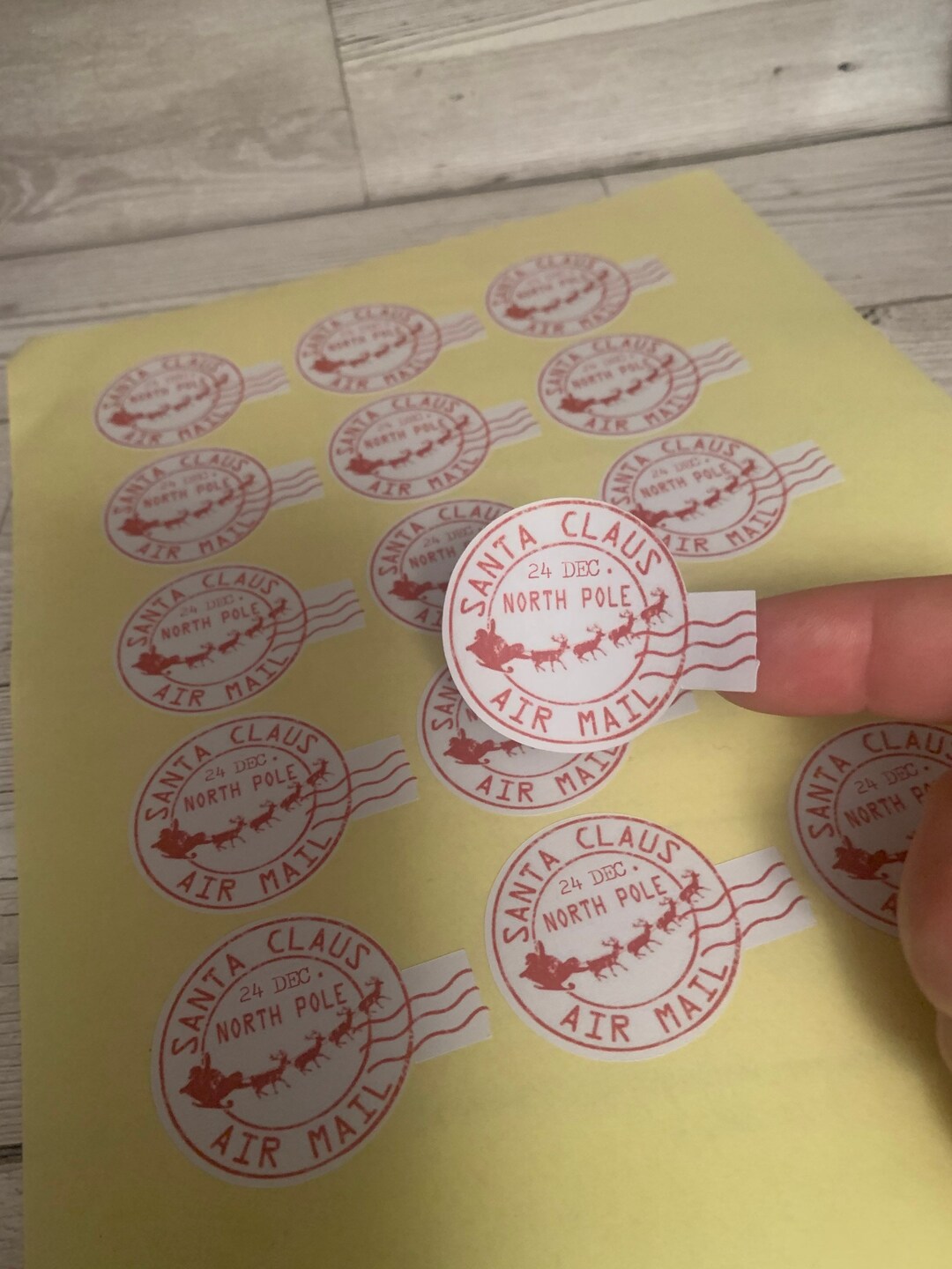 Christmas Santa Postal Mark, Santa Postal Stamp, Santa Stamp, Santa ...