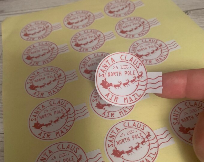 Christmas Santa Postal Mark Santa Postal Stamp Santa Stamp - Etsy UK