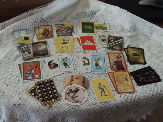 Playing Cards Bundle for Junk Journal Ephemera sports and | Etsy