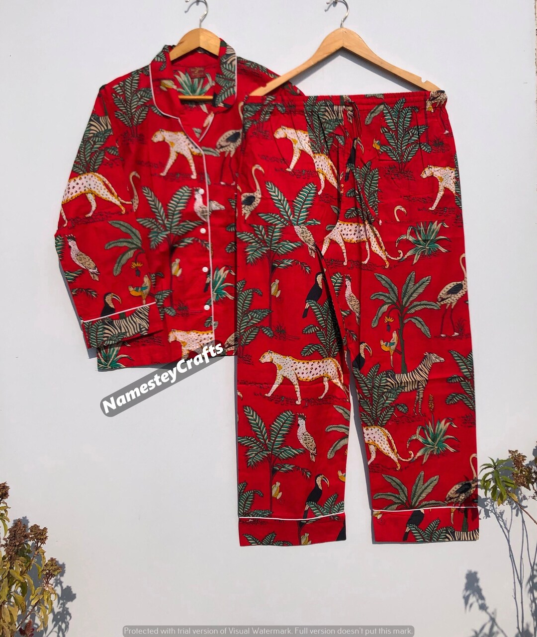 Women's PJ Set, Cotton Pyjamas, Ladies Pyjamas, Women's Pajamas, Gift ...