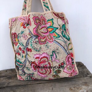Indian Kantha Bag Tote Bag Hand Stitch Bag Carry Bag Woman Handbag ...