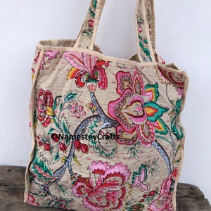 Indian Kantha Bag Tote Bag Hand Stitch Bag Carry Bag Woman Handbag ...