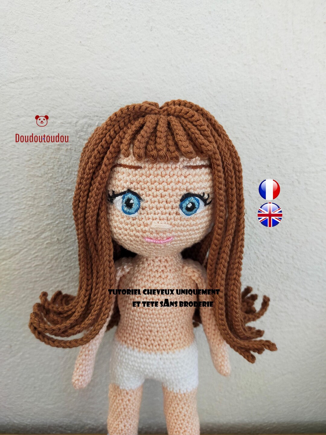 Crochet Doll Hair - Hair Crochet Pattern - Doll Hair Crochet ...