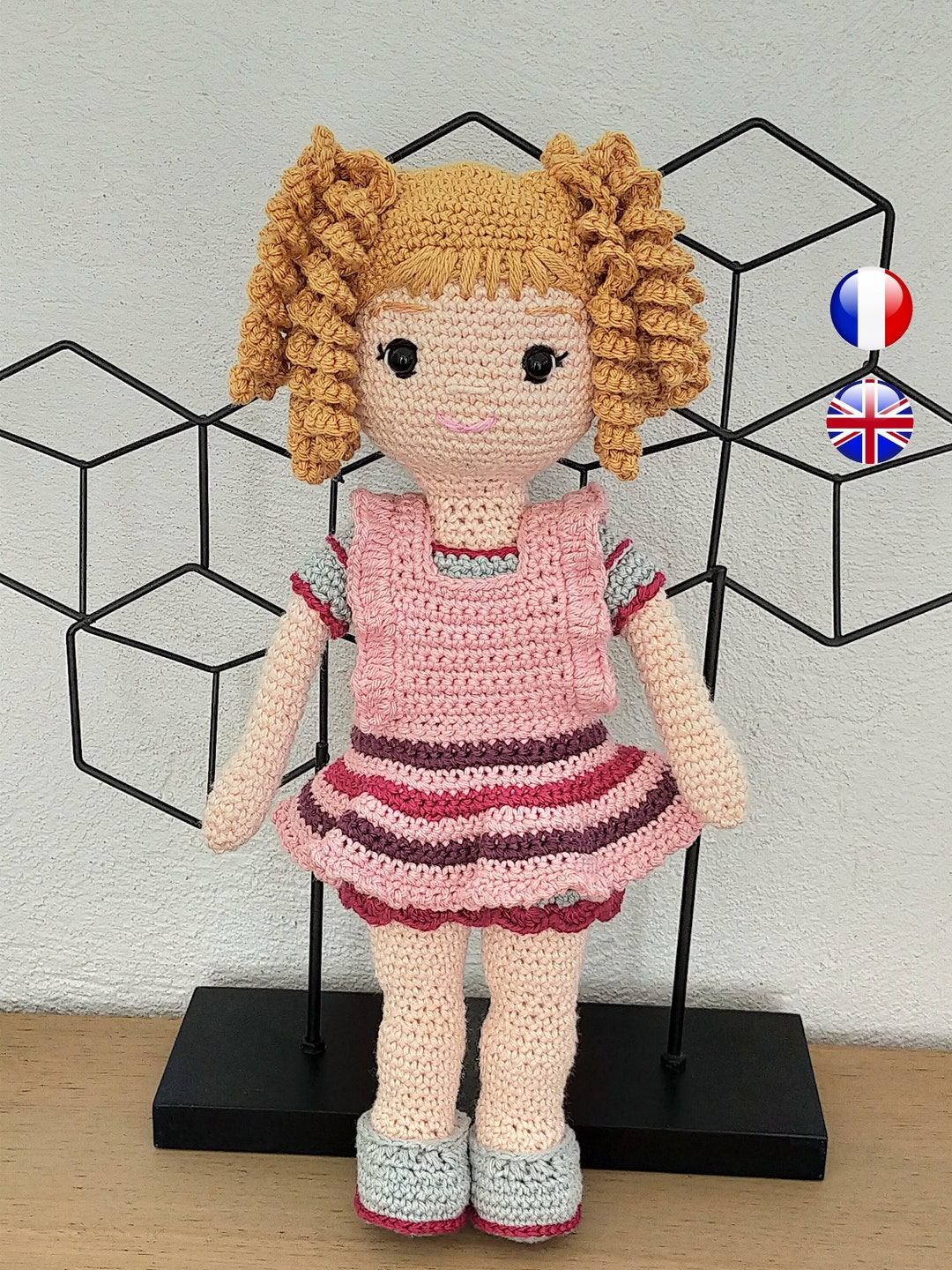 Eglantine Dress Outfit - Doll Outfit Crochet Pattern - Doll Dress ...