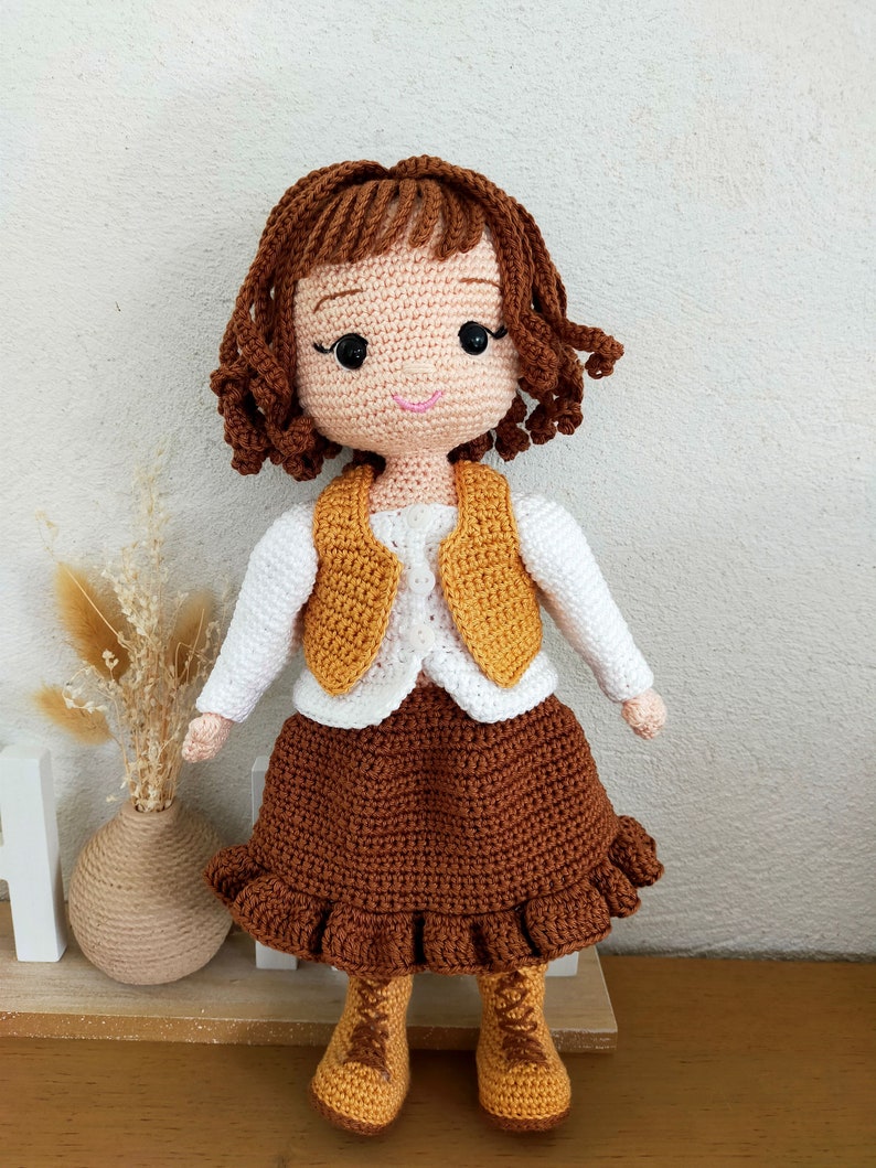 Doll Crochet Pattern - Doll Amigurumi Pattern - Carla Crochet Doll ...