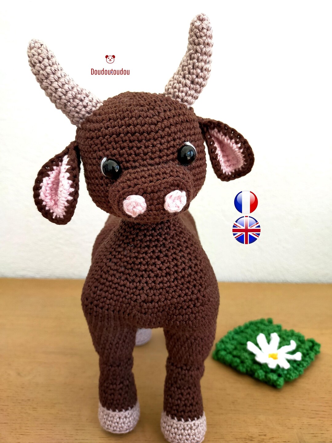 Bull Crochet Pattern - Amigurumi Bull Pattern - GAETAN Bull Pattern ...