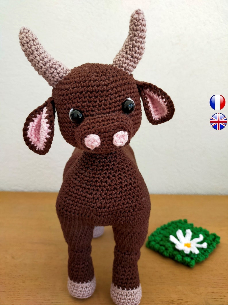 Bull Crochet Pattern Amigurumi Bull Pattern GAETAN Bull - Etsy