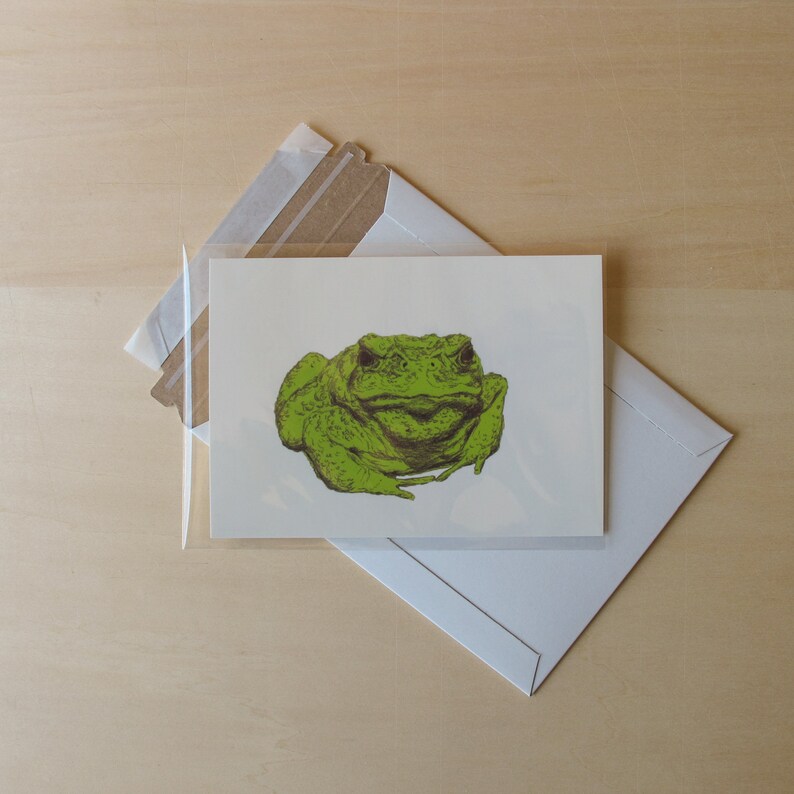 Toad Face Art Print 5x7 Whimsical Animal Illustration Home - Etsy