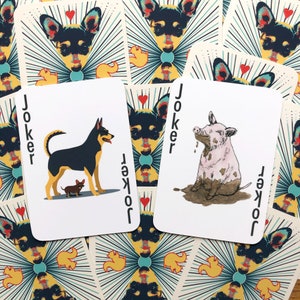 Animal Playing Cards - Poker Deck - Playing Card Set - Animal ...