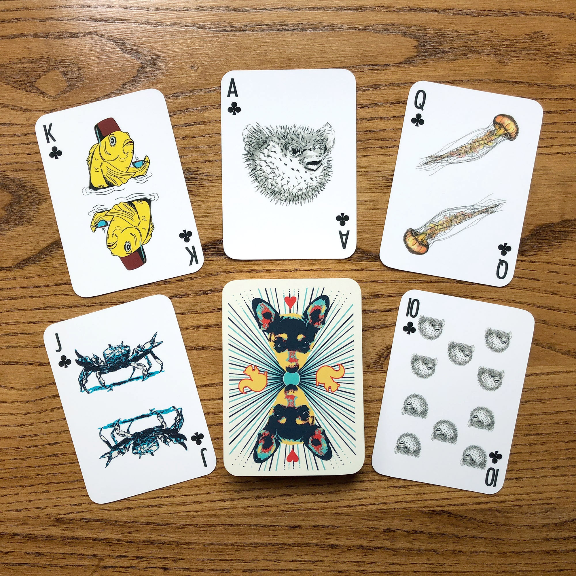 Animal Playing Cards Poker Deck Playing Card Set Animal | Etsy