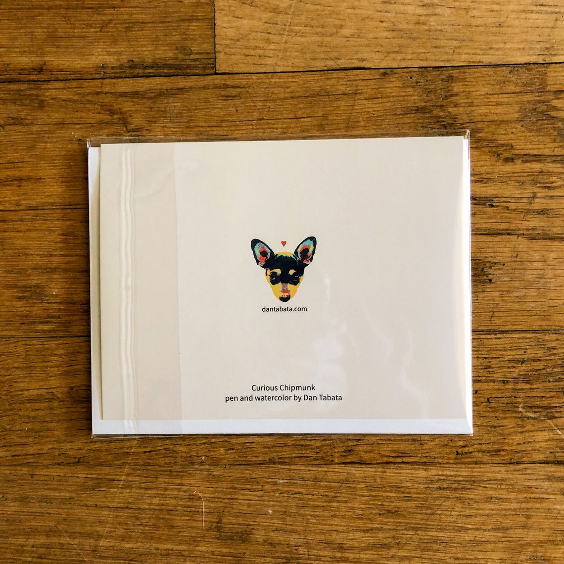 Curious Chipmunk Card Chipmunk Art Stationery | Etsy