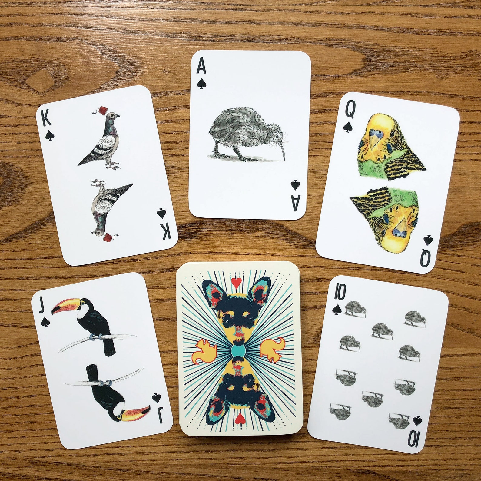 Animal Playing Cards Poker Deck Playing Card Set Animal | Etsy