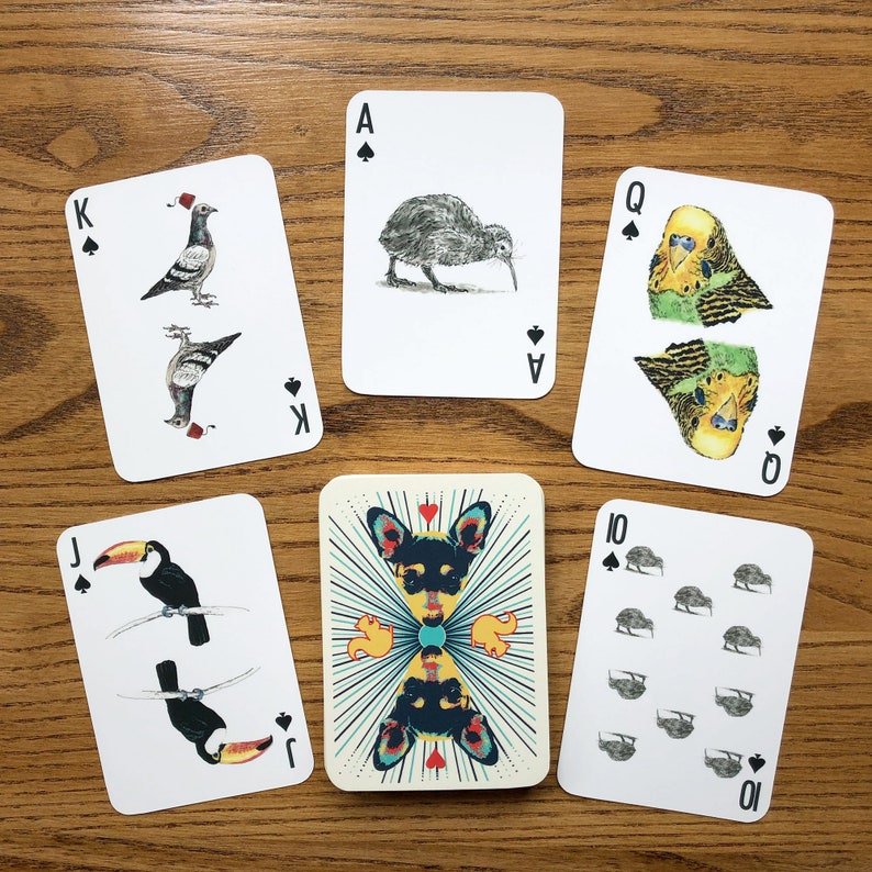 Animal Playing Cards Poker Deck Playing Card Set Animal | Etsy