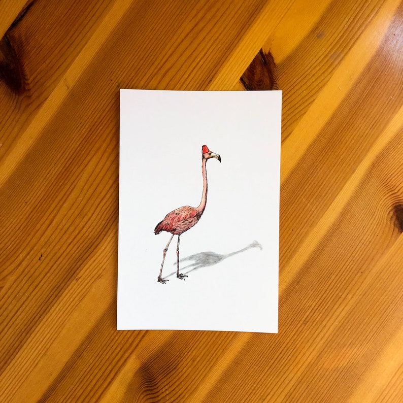 Fez Hat Animal Postcards 4x6 Animal Illustration Small - Etsy