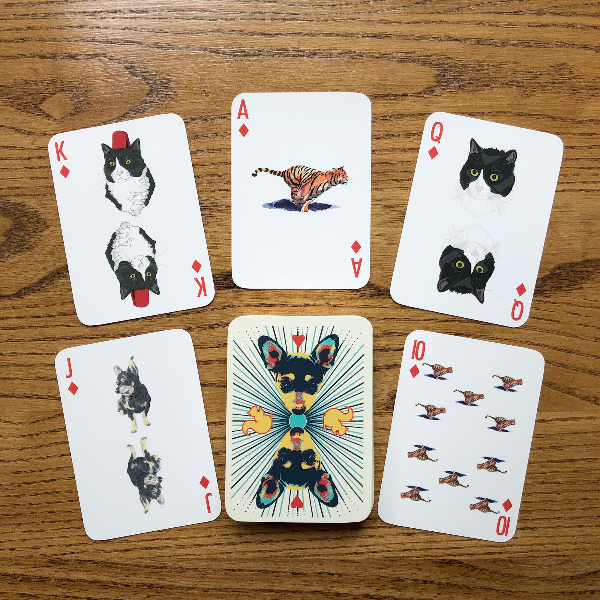 Animal Playing Cards - Poker Deck - Playing Card Set - Animal ...