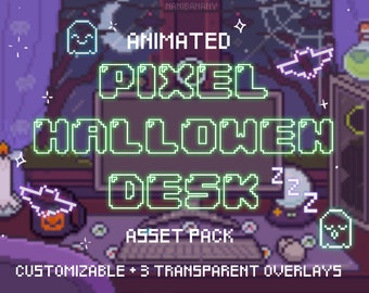 4 X Cute Pixel Animated Scenes Screens Neon Pink Lights Setup - Etsy