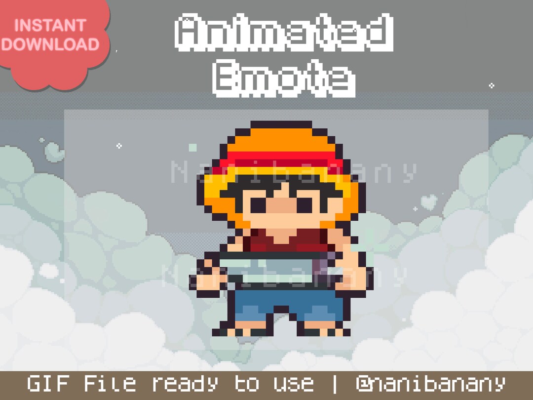 Funny Pixel Monkey With a Knife Animated Emote for Discord Twitch ...