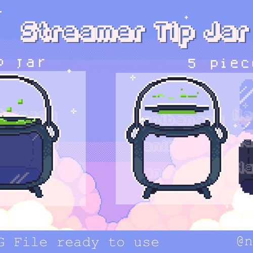 Cozy Cute Mushroom Tip Jar Hype Jar Bit for Youtube Twitch - Etsy