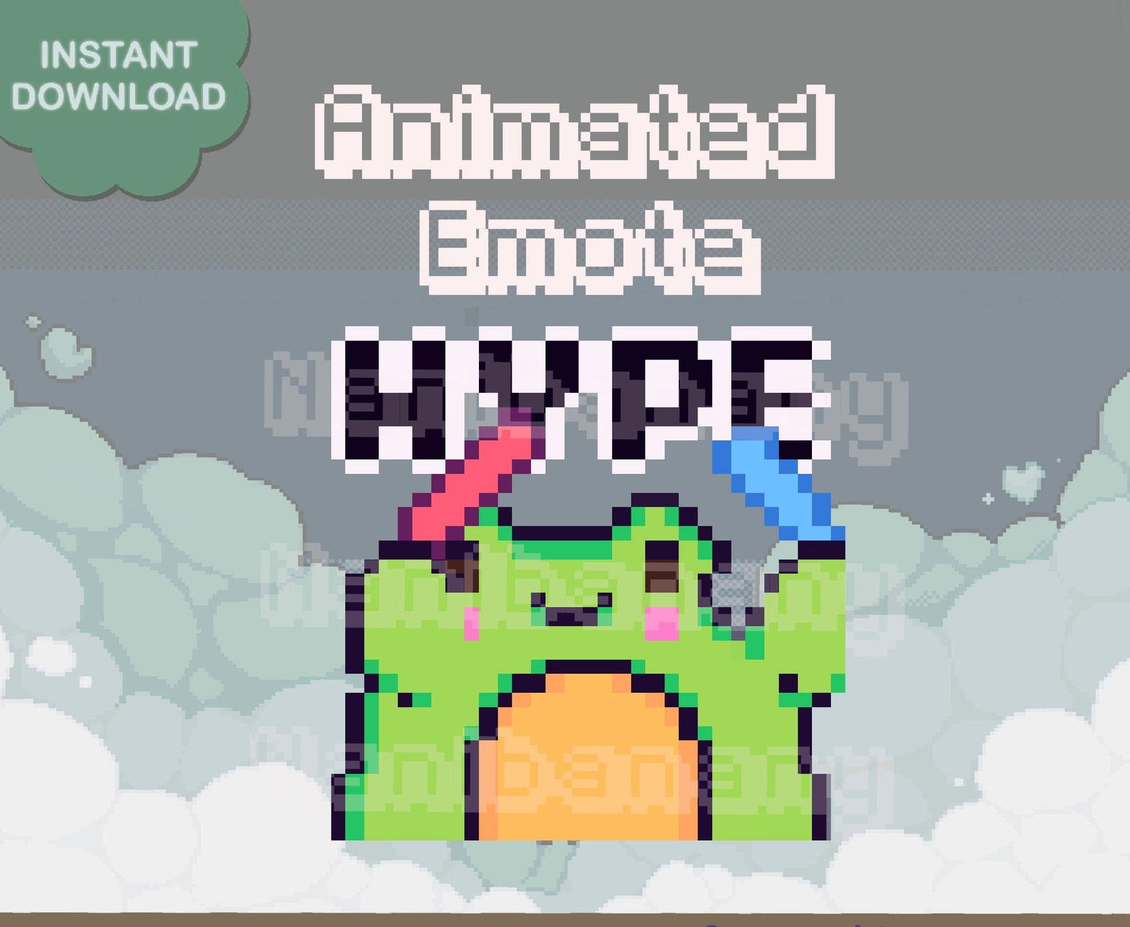 Cozy Animated Pixel Froggy Desk Stream Overlay Package Cute - Etsy