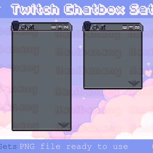 4 X Pixel Window Retro Spooky Halloween Chat Box Set Bundle for Twitch ...