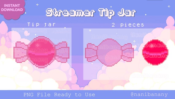 Pixel Kawaii Transparent Pastel Pink Candy Wrapper Decoration - Etsy