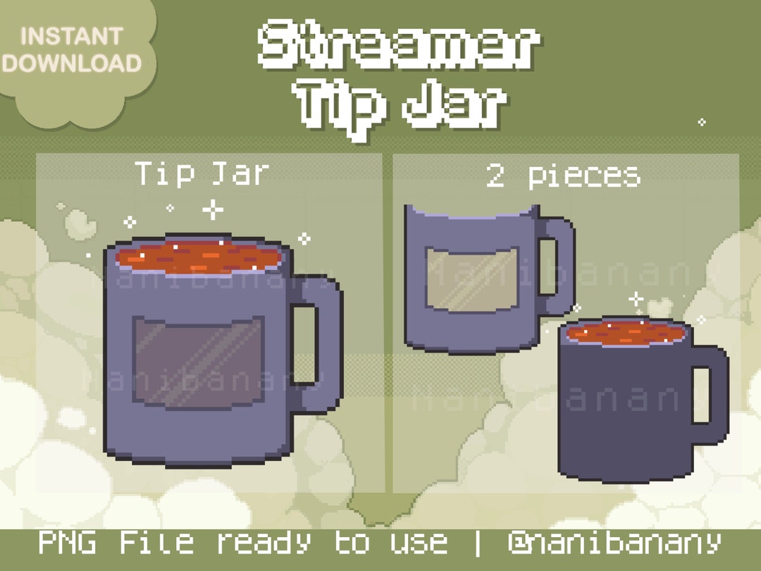 Animated Pixel Cozy Animated Coffee Tea Chocolate Mug Tip Jar Hype Cup ...