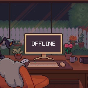 4 X Lofi Cozy Relaxing Natural Plants Office / Gamer Garden Setup Desk ...