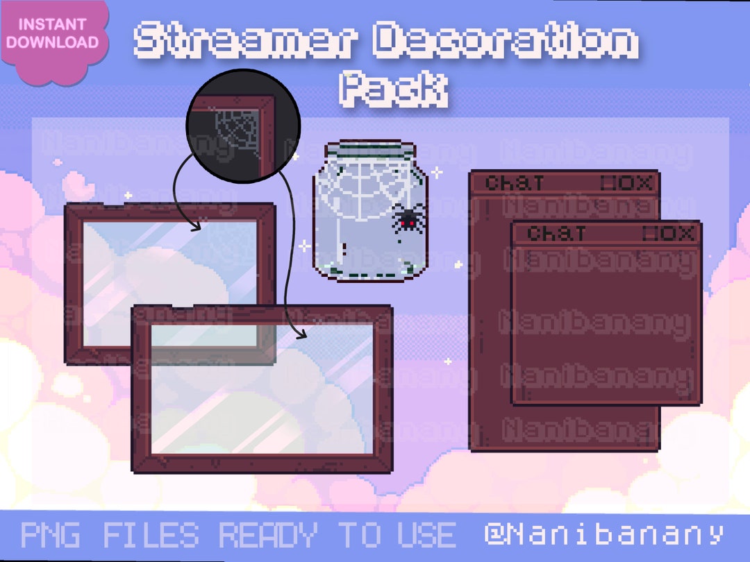 Spooky Pixel Halloween Spider Streamer Set Bundle Decoration Pack ...