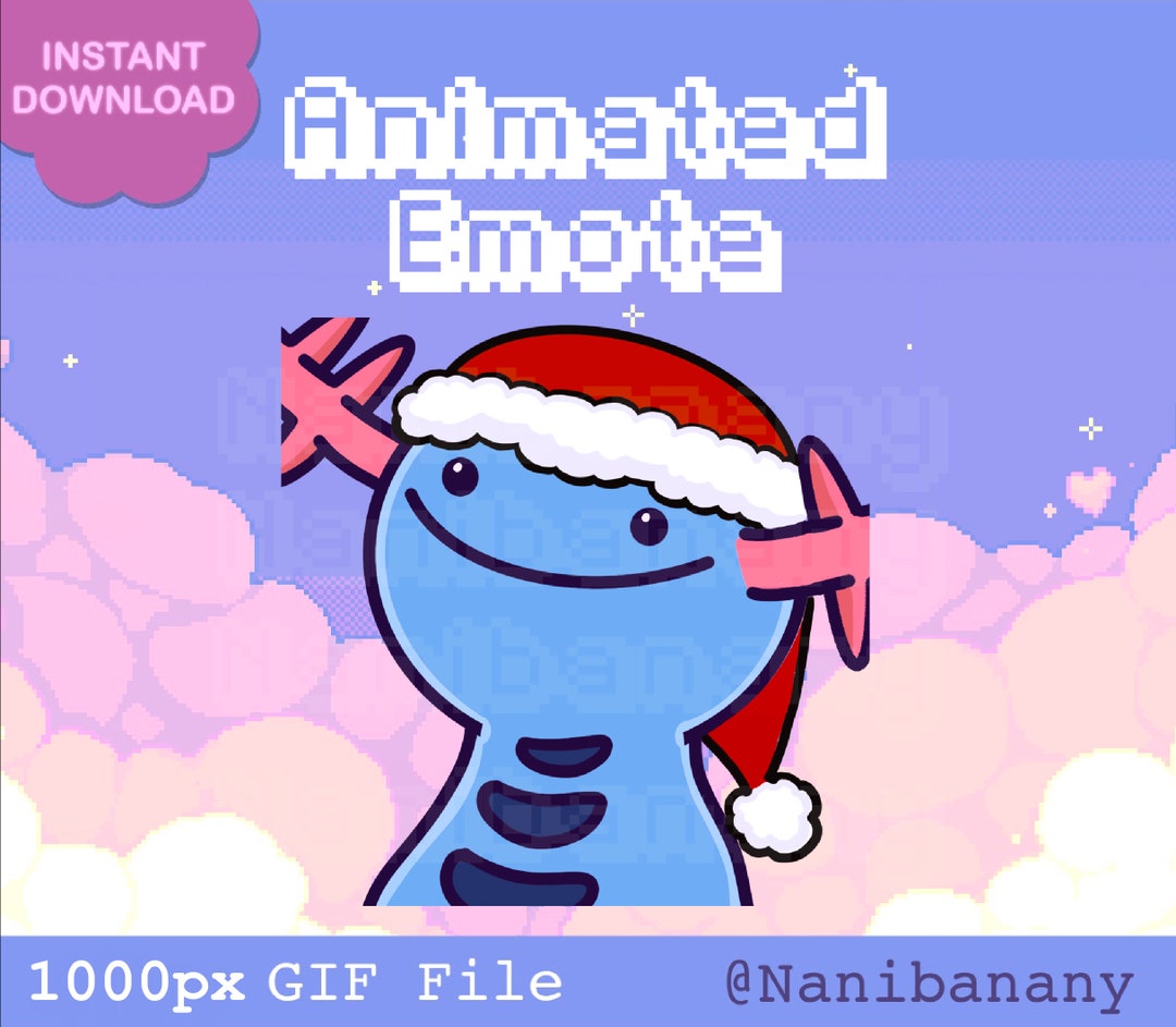 Cute Animated Pokemon Xmas Wooper POP Emote for Discord Twitch Youtube ...