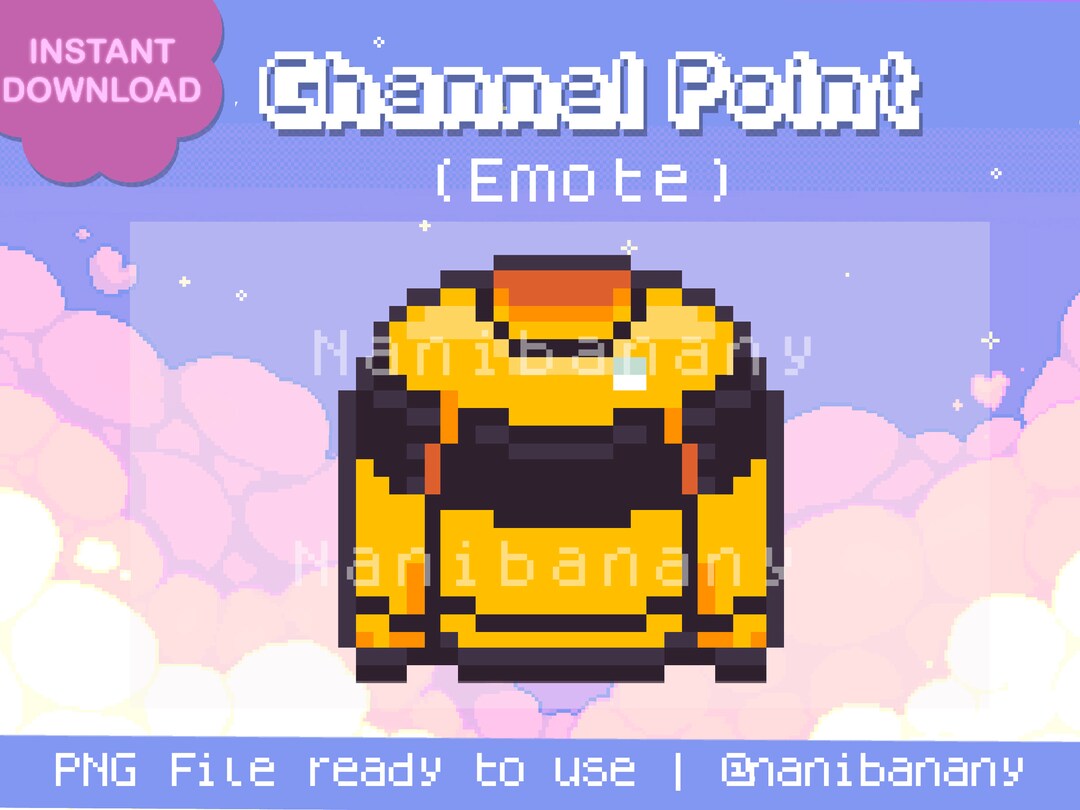 Pixel Yellow Wizard Witch Badger Sweater Channel Point Emote Icon for ...