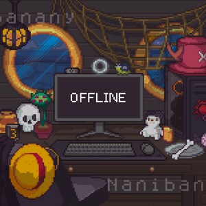Custom Lofi Animated Pixel Desk Scenes for Twitch Streamers ...