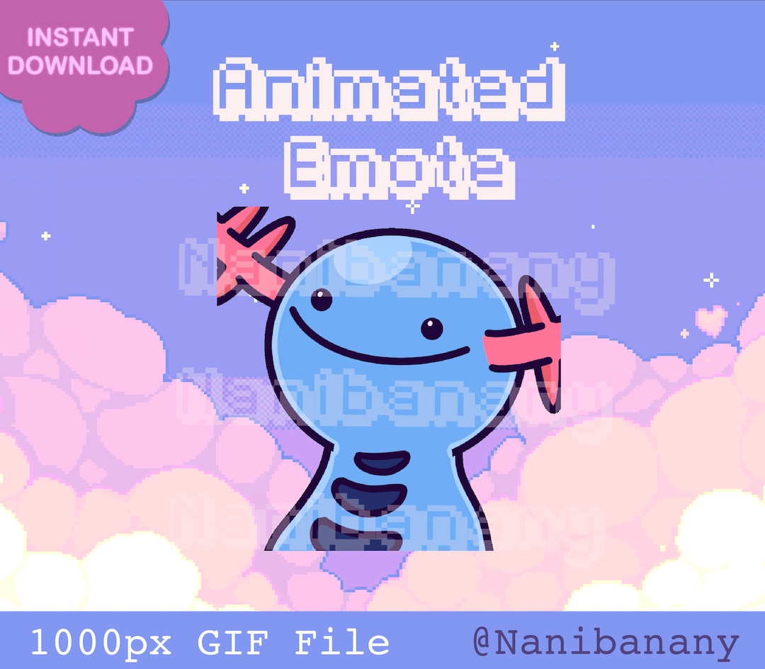 Cute Animated Pokemon Wooper POP Emote for Discord Twitch Youtube ...